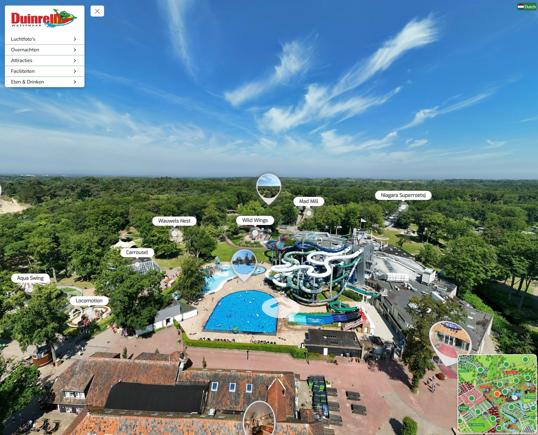 Campingplatz Duinrell Holland - 4,5*-Familiencampingplatz am Meer